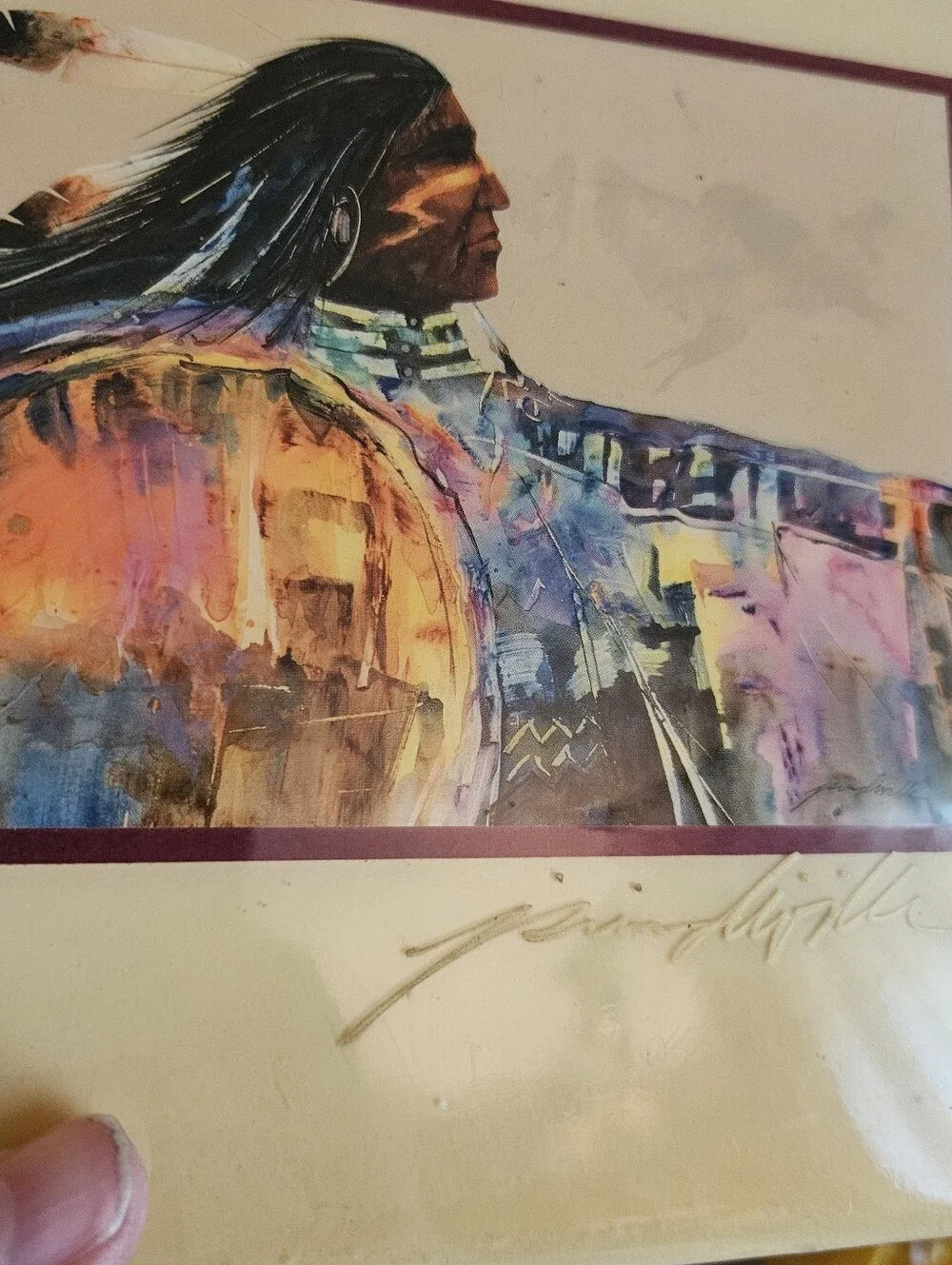 Leanin' Tree | Art | Signed Jim Prindiville Thunder Cloud Sioux Warrior ...